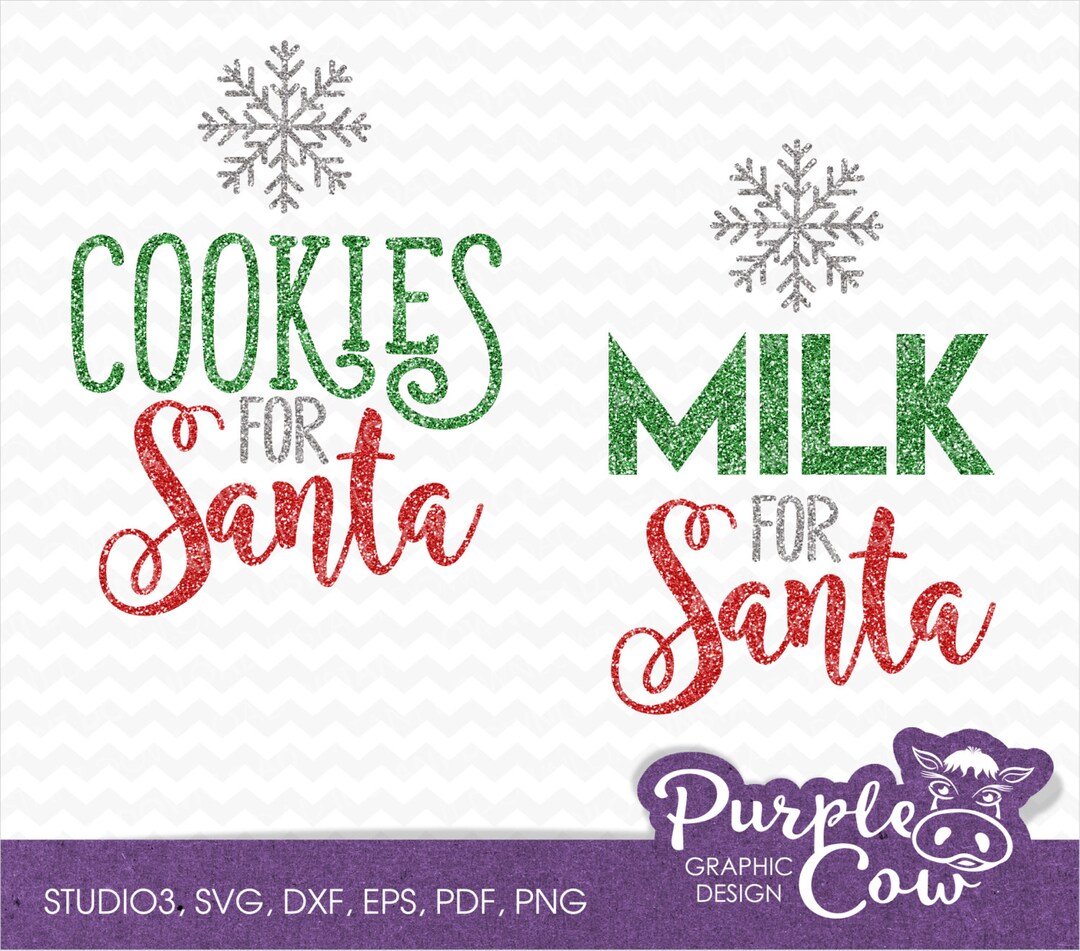 Cookies for Santa / Milk for Santa - Etsy
