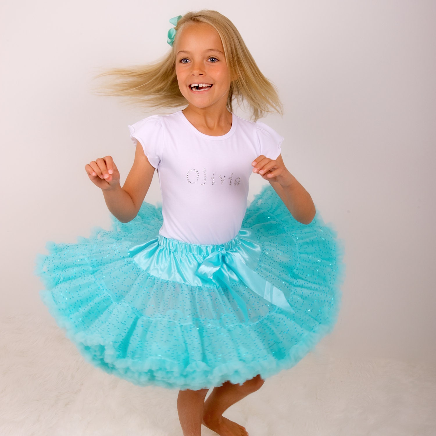 Les filles ce jupon/jupon Tutu Pastel menthe vert Super | Etsy