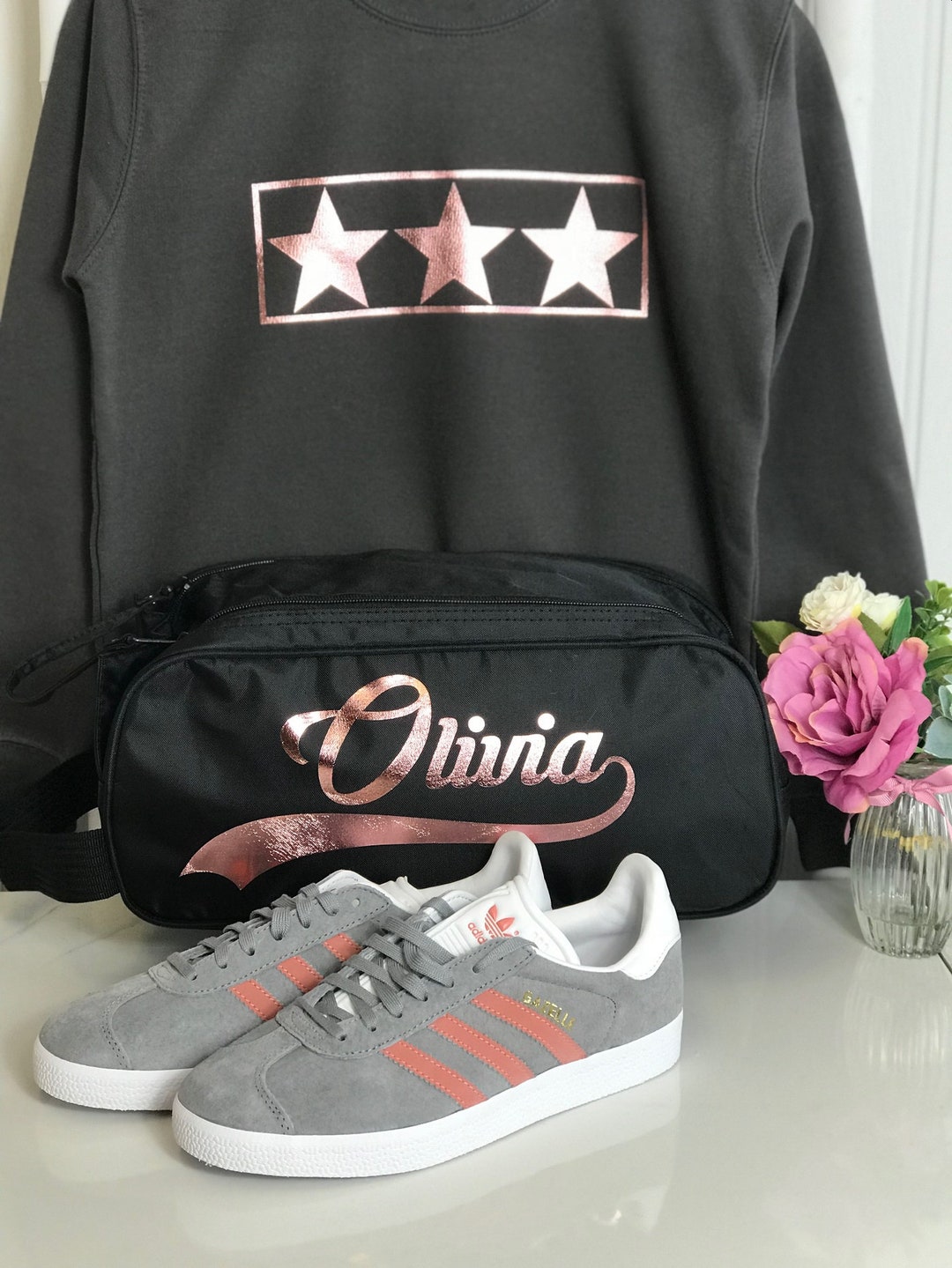 Girls Personalised Boot Bag/trainer Bag/sports/activity Bag/birthday ...