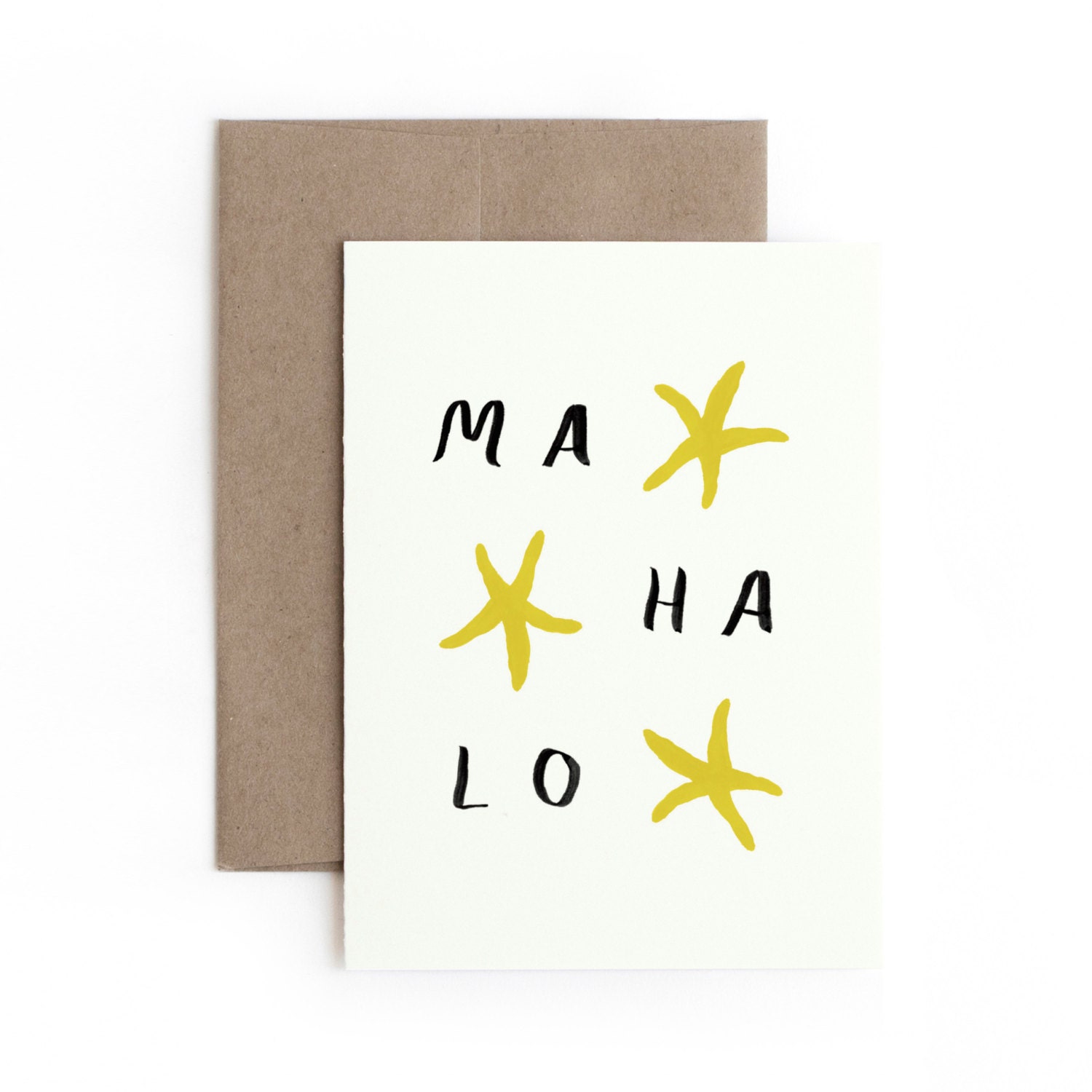 Mahalo Greeting Card / Thank You / Made in Hawaii - Etsy