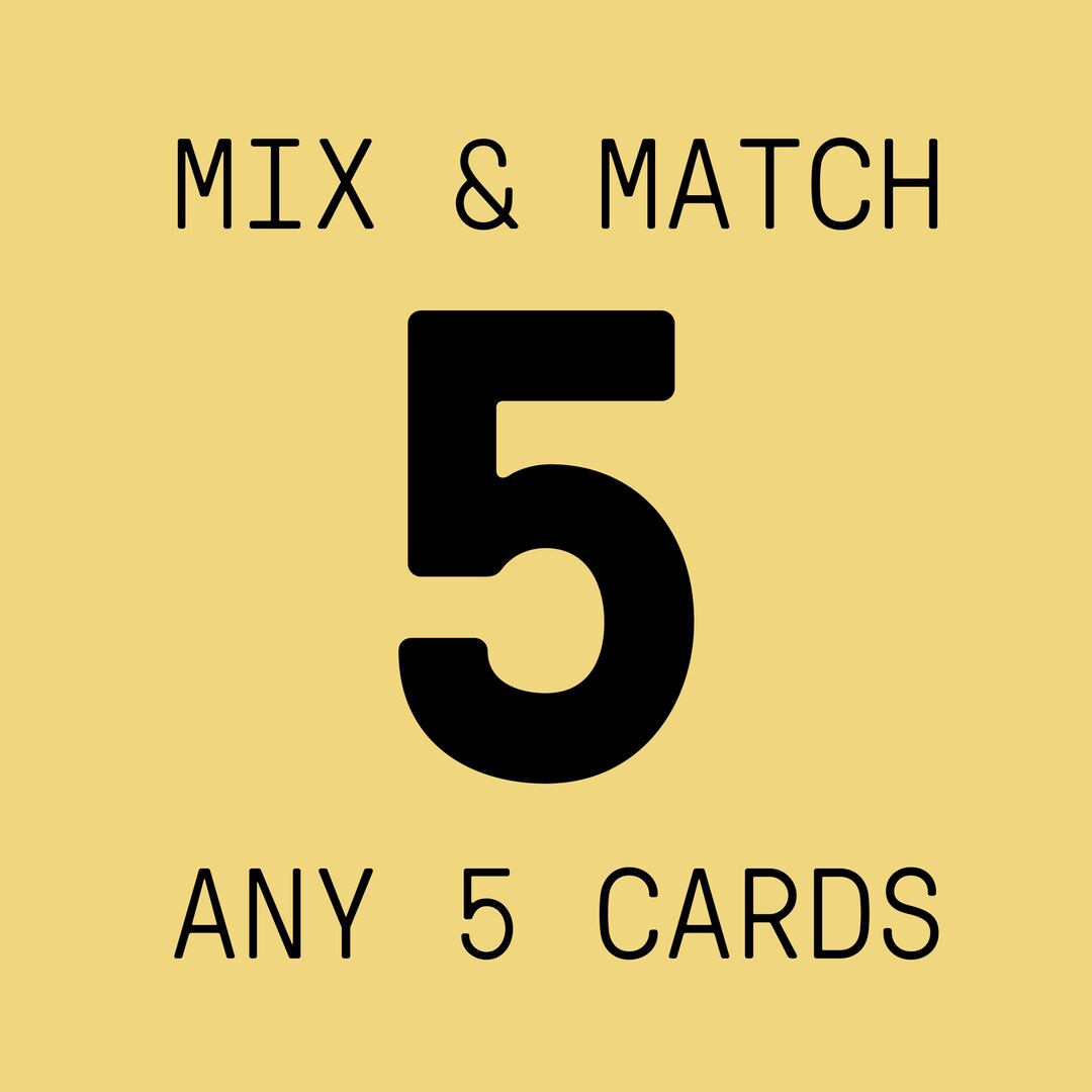 Set of 5 Greeting Cards / Mix and Match / Made in Hawaii - Etsy