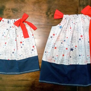 Patriotic 4th of July/ Memorial Day Pillowcase Dress - Etsy