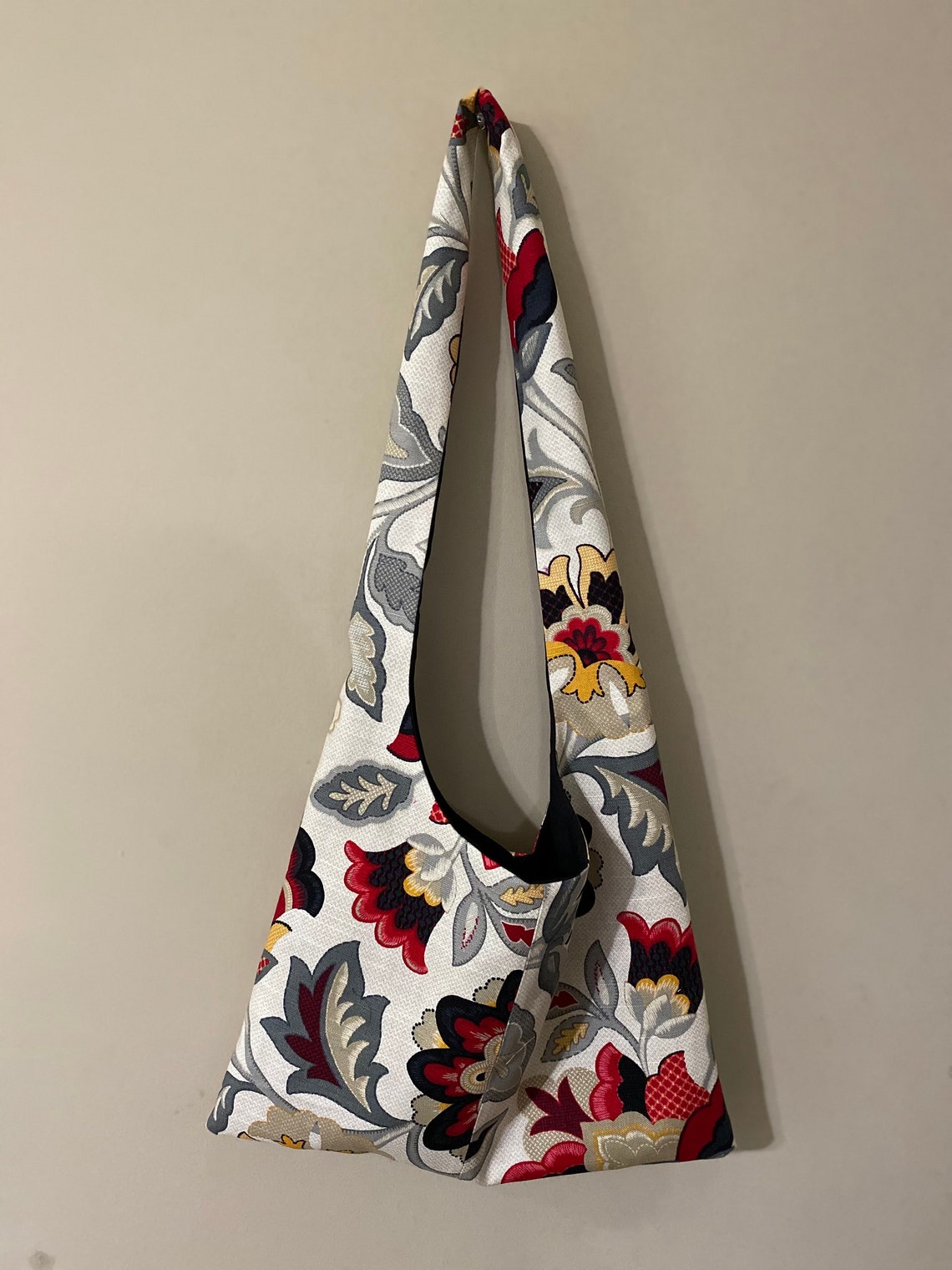 Sling Boho Crossbody Fabric Bag Floral - Etsy