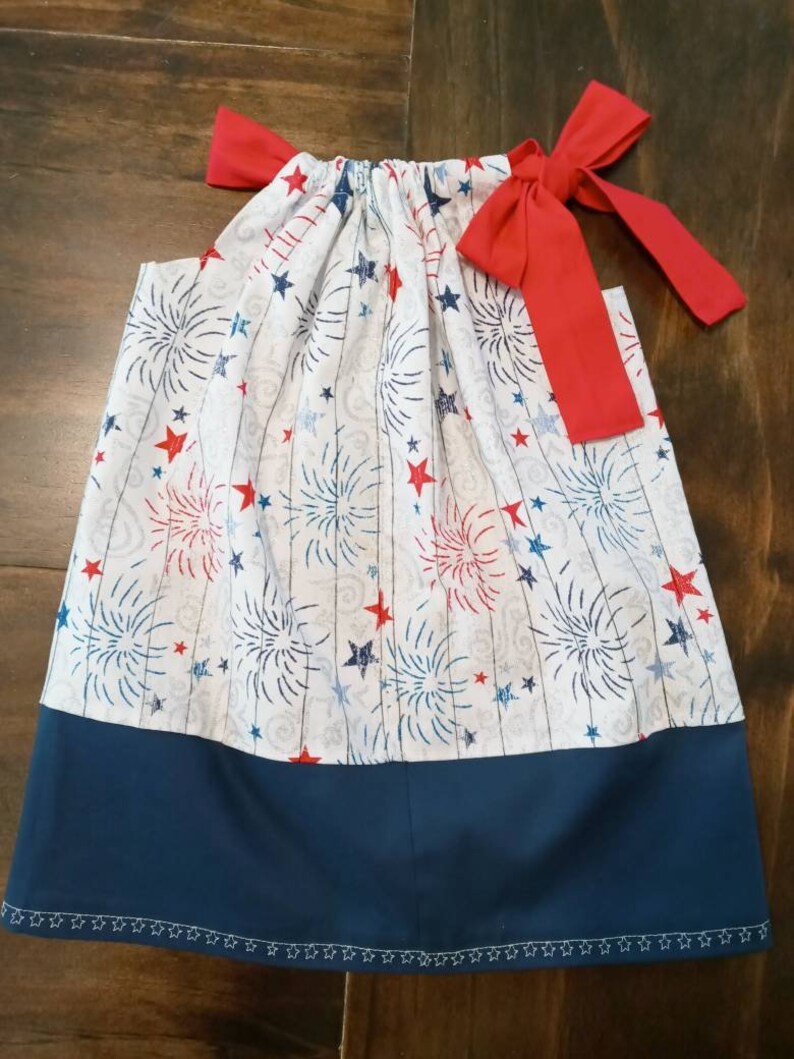 Patriotic 4th of July/ Memorial Day Pillowcase Dress - Etsy