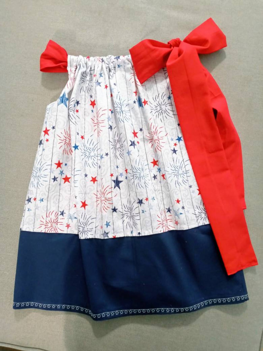 Patriotic 4th of July/ Memorial Day Pillowcase Dress - Etsy