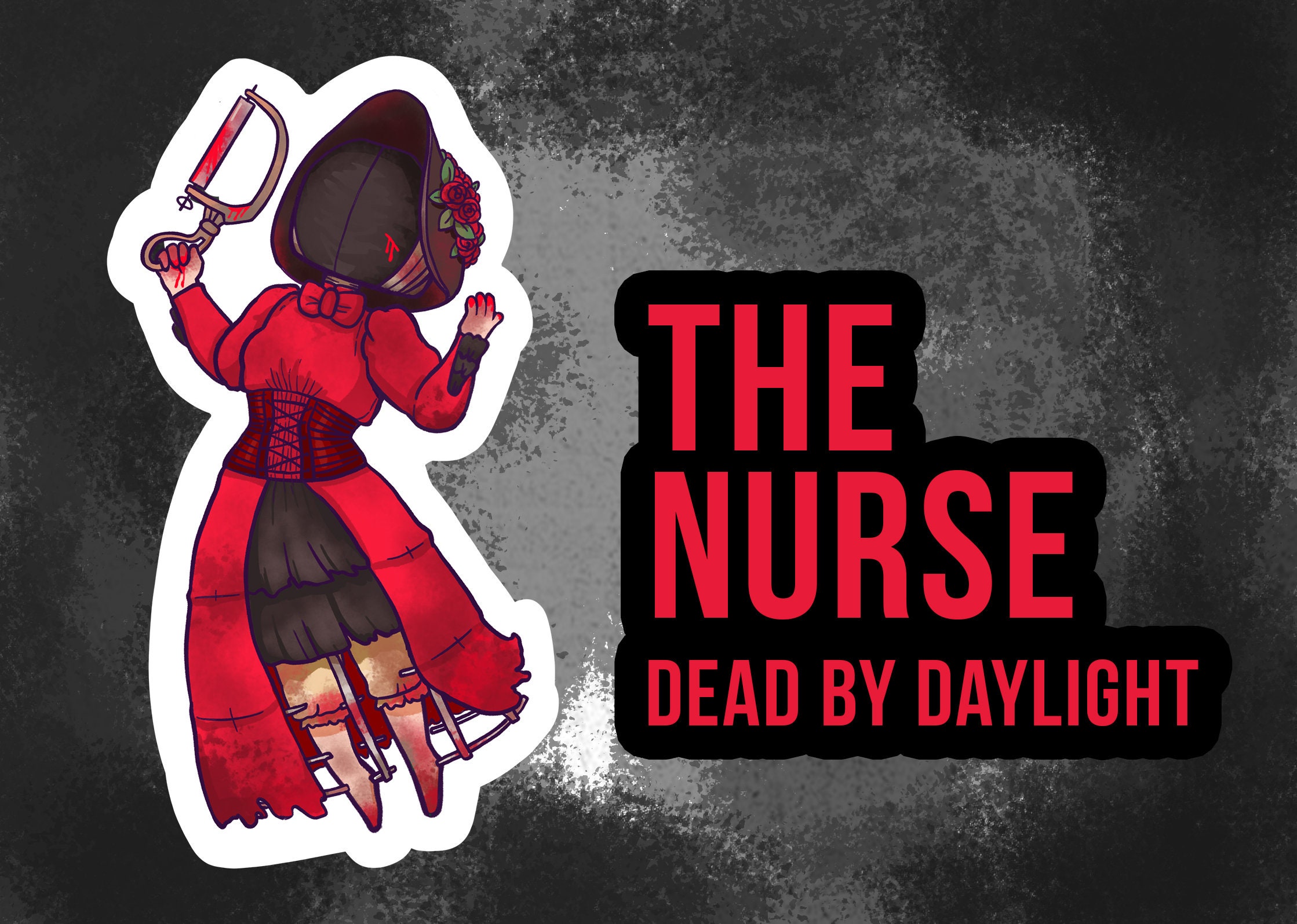 Vicious Victorian Nurse From Dead by Daylight Sticker the | Etsy UK