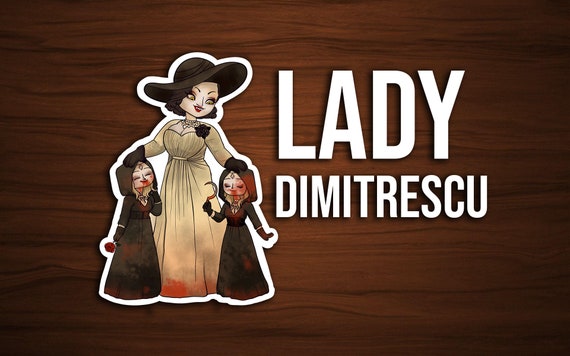 Lady Dimitrescu und Minions Fan Art Sticker Resident Evil 8 | Etsy