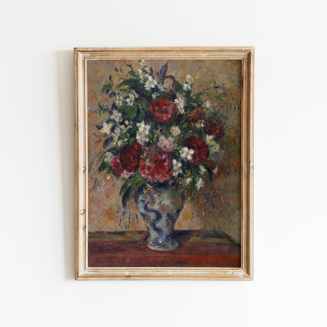 Camille Pissarro Peonies Print | Printable Wall Art | Camille Pissarro ...