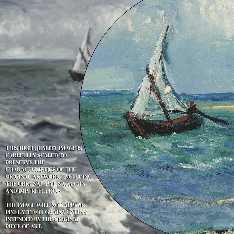 Van Gogh Seascape Print | Printable Wall Art | Vincent Van Gogh | Van ...
