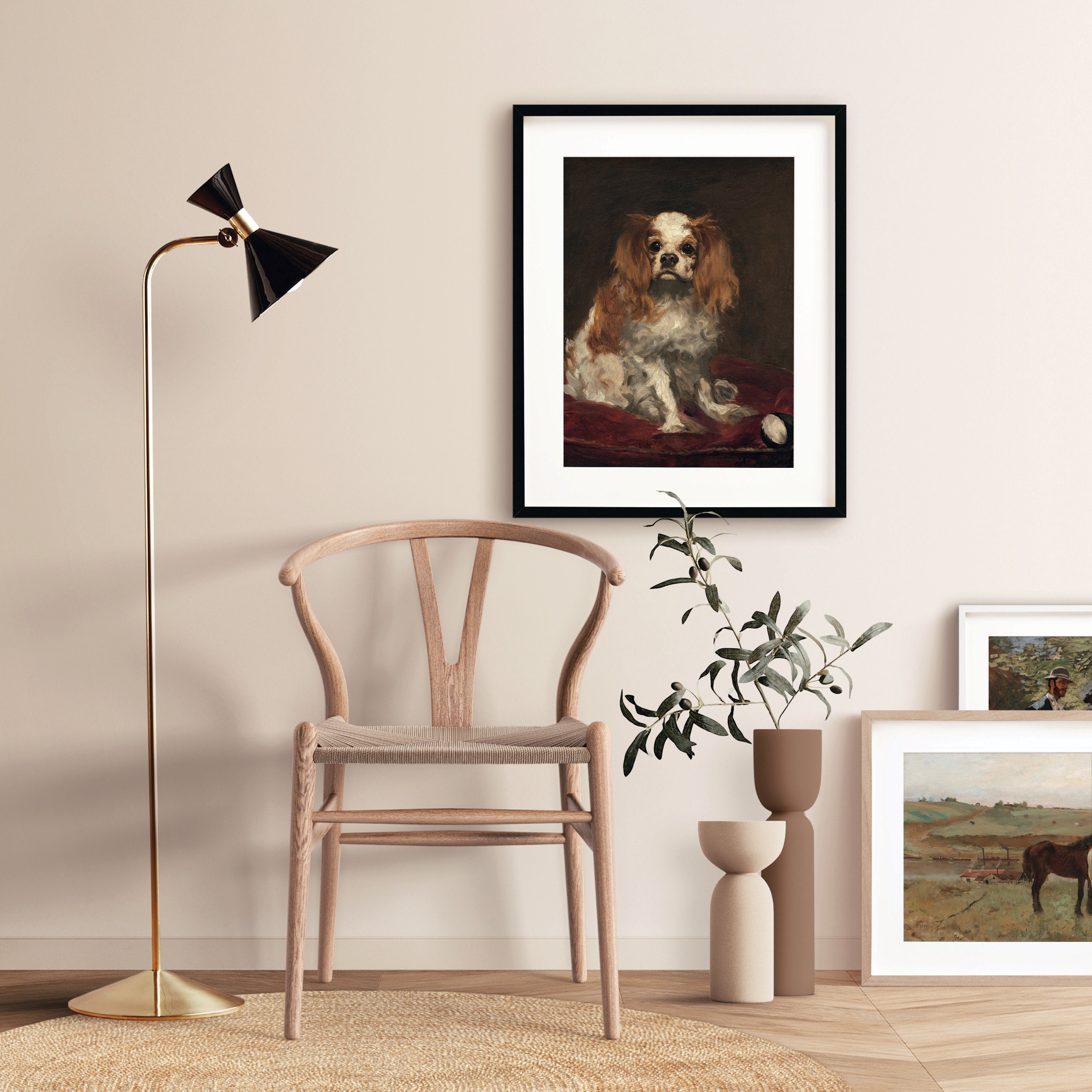 A King Charles Spaniel | Edouard Manet | Royal Pet Portrait | Printable ...