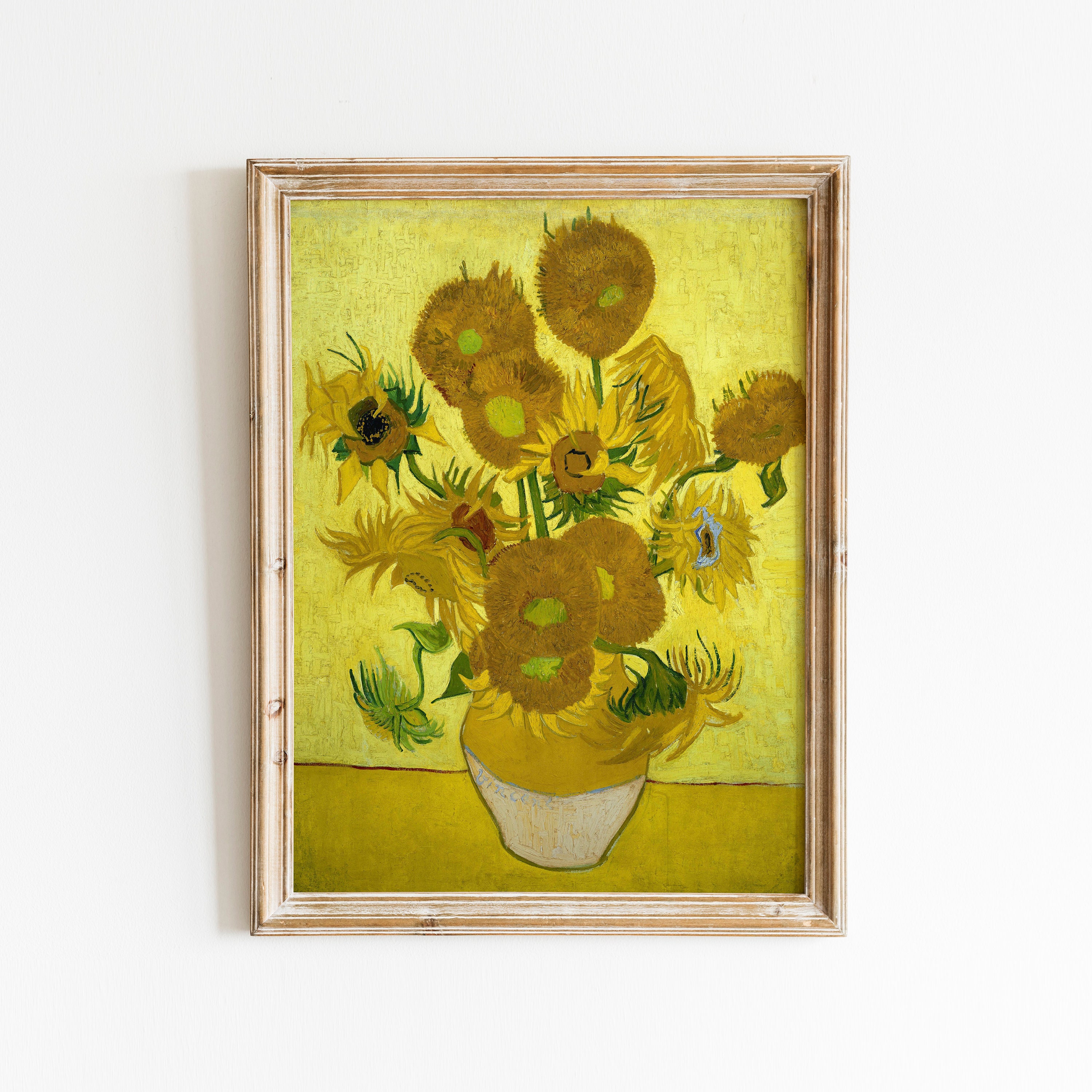 Van Gogh Yellow Gallery Wall Art Set of 4 | Printable Wall Art | Wall ...