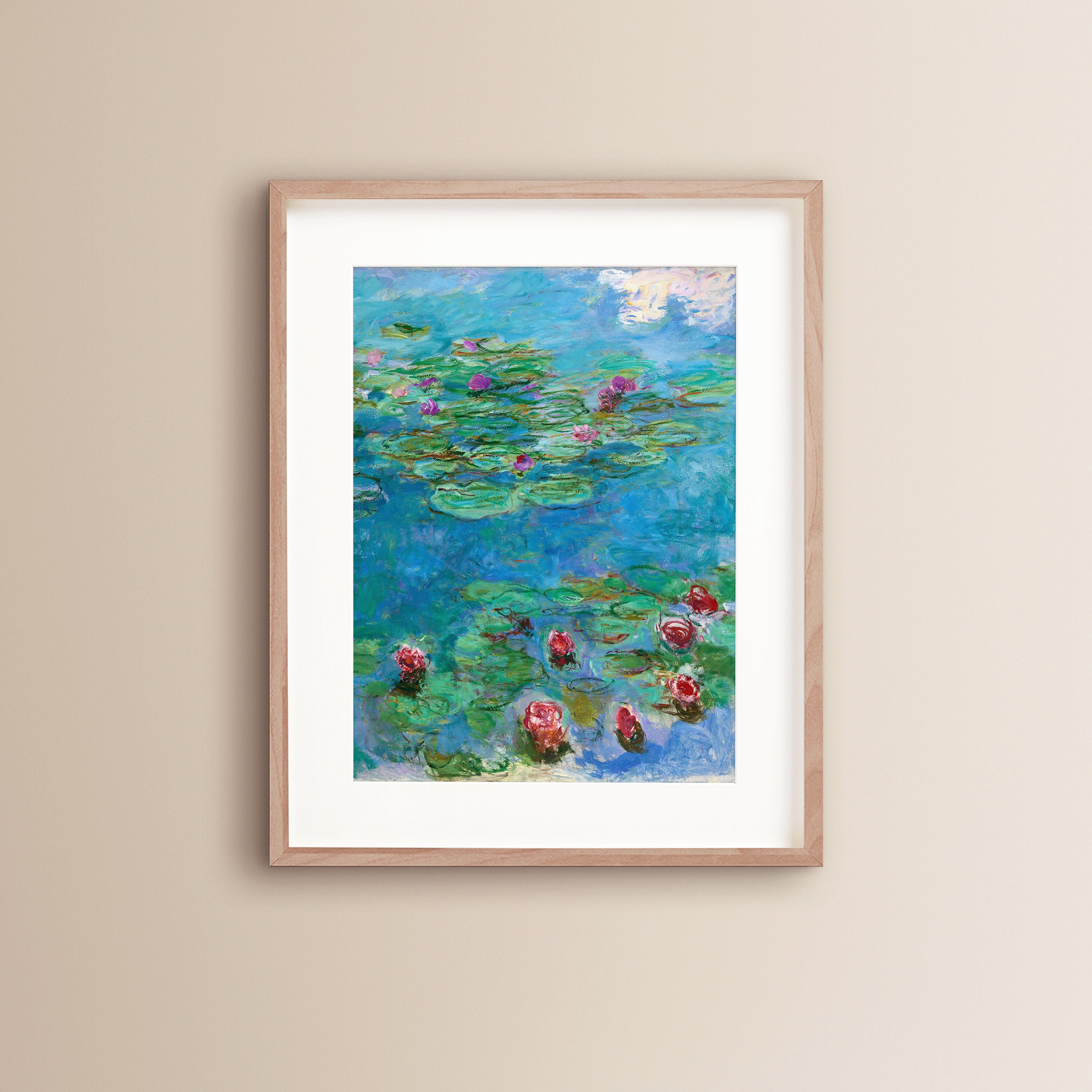 Water Lilies Print | Claude Monet | Museum Printable Wall Art | Vintage ...