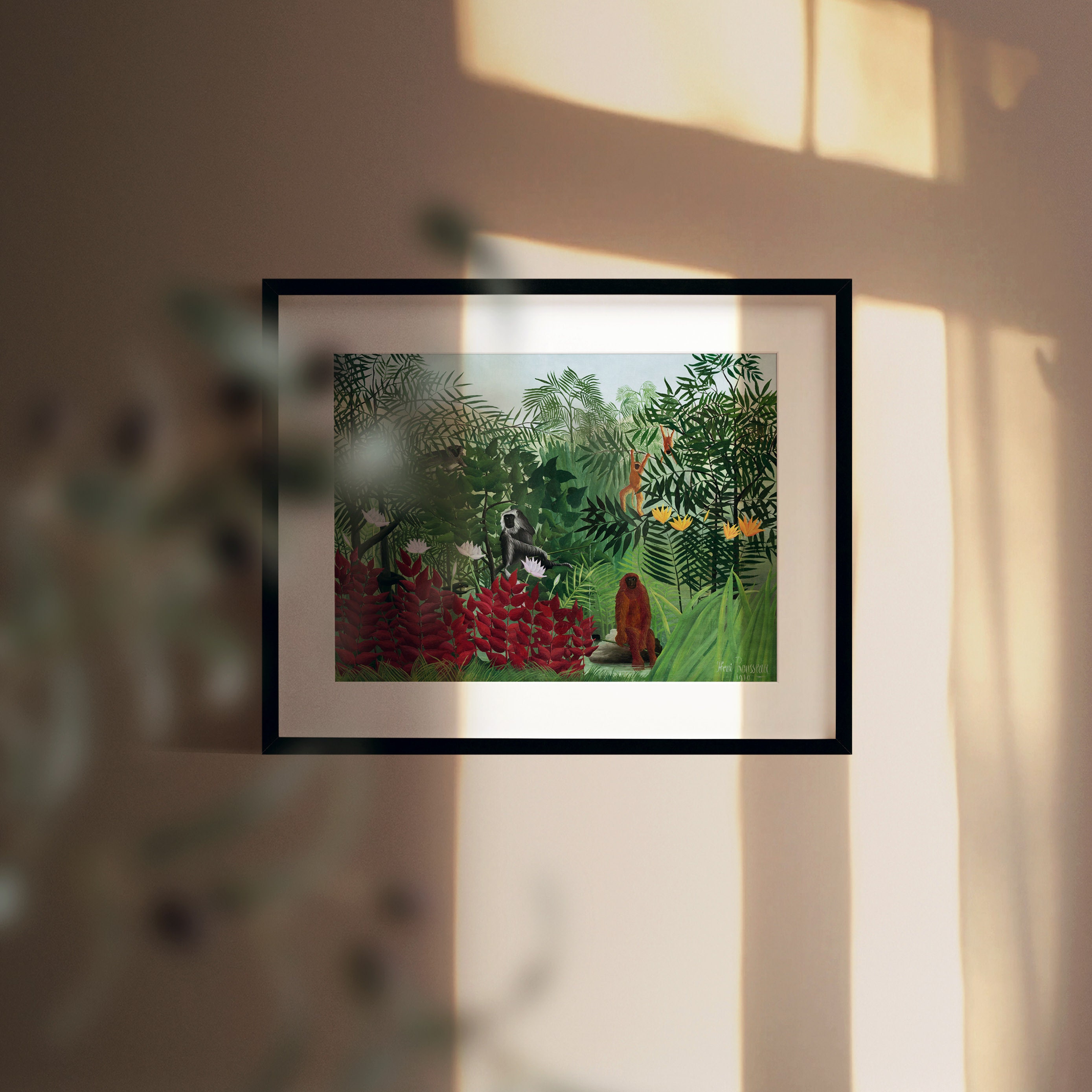 Monkeys | Henri Rousseau | Museum Printable Wall Art | Art Poster ...