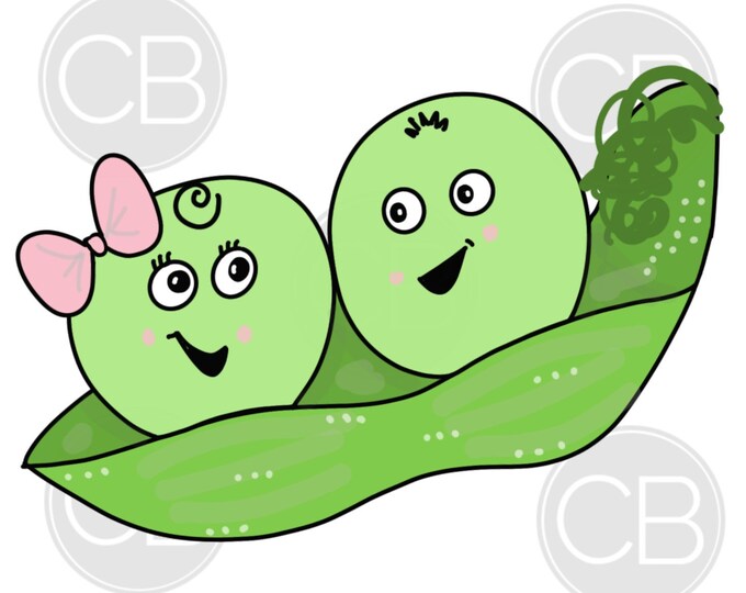 Two Peas in a Pod Cookie Cutter Sweet Pea Cookie Cutter Valentine's Day ...