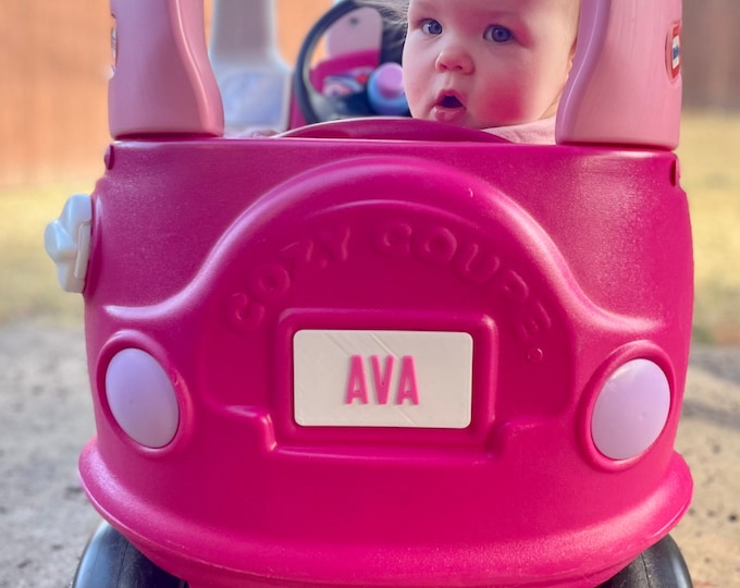 Little Tikes License Plate; Cozy Coupe License Plate; Little Tikes ...