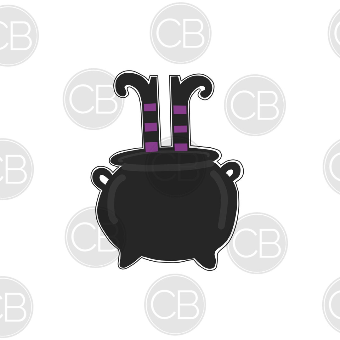 Witch Cauldron Cookie Cutter Halloween Cookie Cutter - Etsy