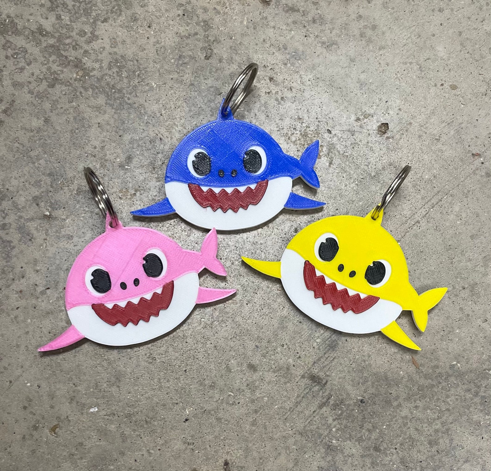Baby Shark Keychain Baby Shark Pendant Baby Shark Party - Etsy