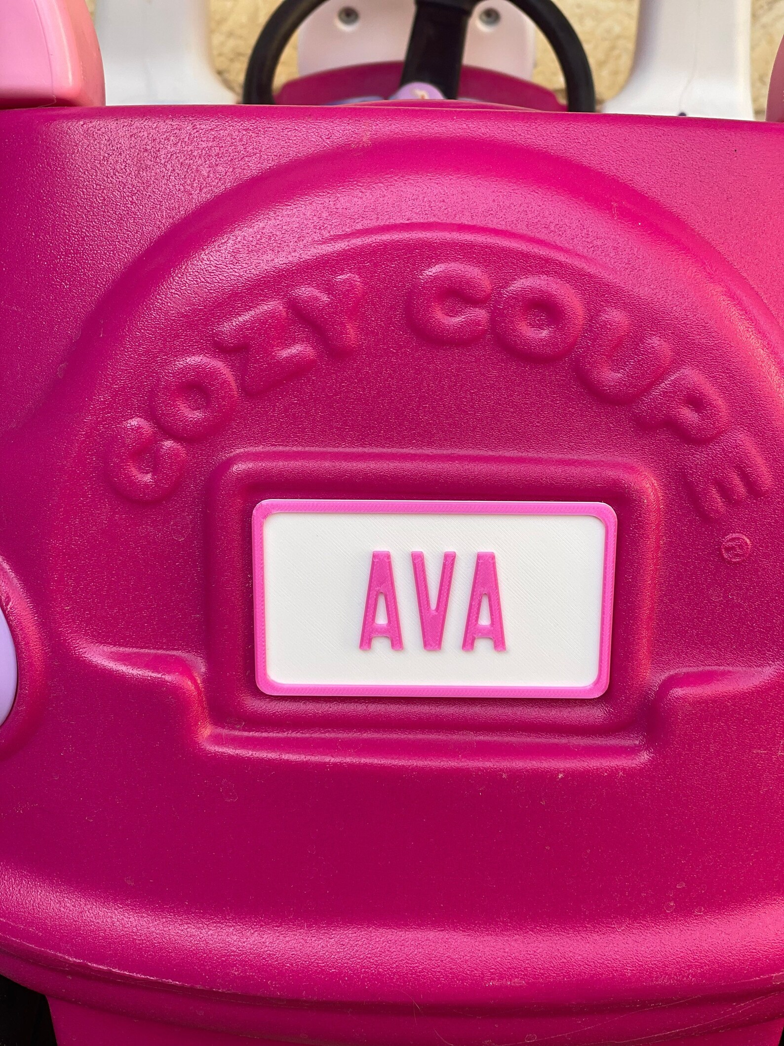 Little Tikes License Plate With Border Cozy Coupe License - Etsy