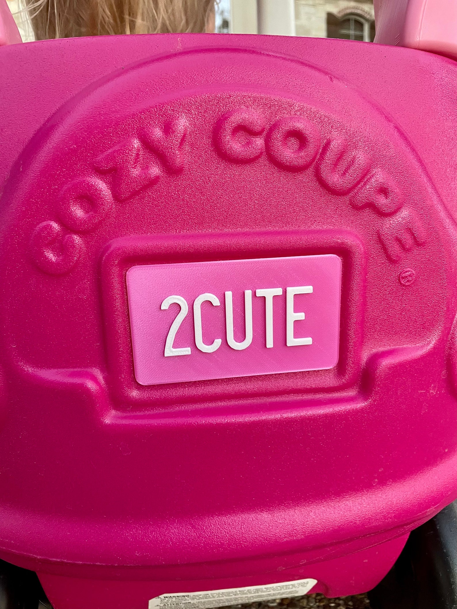 2CUTE Little Tikes License Plate Cozy Coupe License Plate - Etsy