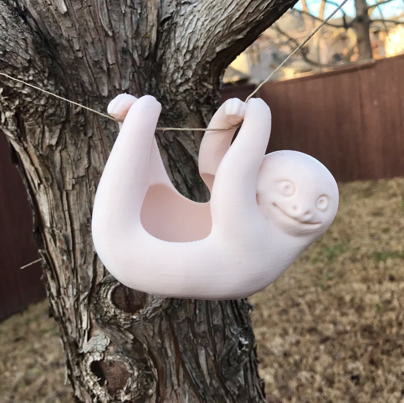 Hanging Sloth Planter Pot Sloth Gift for Her Sloth Air | Etsy