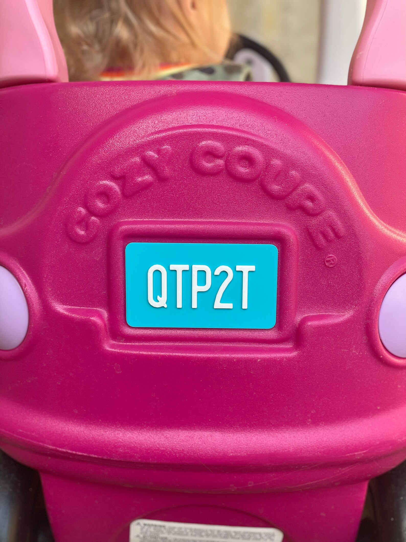 QTP2T Little Tikes License Plate Cozy Coupe License Plate - Etsy