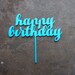Happy Birthday Cake Topper 3D Printed Birthday Cake Decor - Etsy