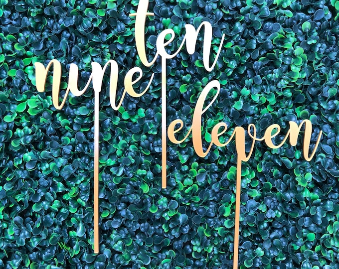 Standing Table Numbers 3D Printed Wedding Table Number Wedding Decor - Etsy