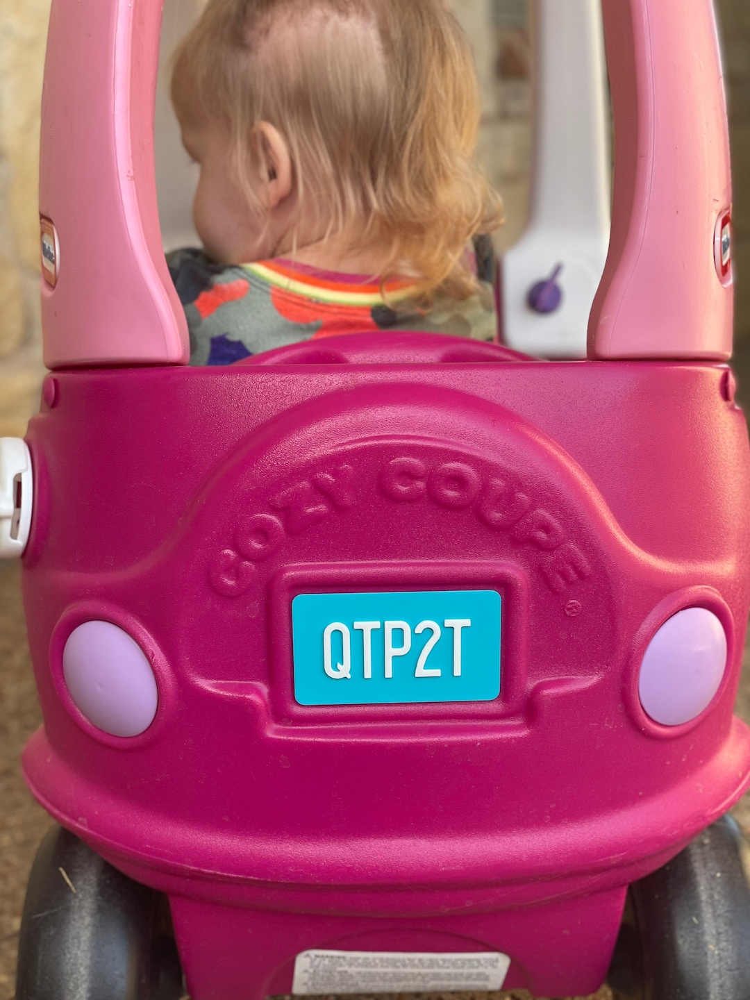 QTP2T Little Tikes License Plate Cozy Coupe License Plate - Etsy