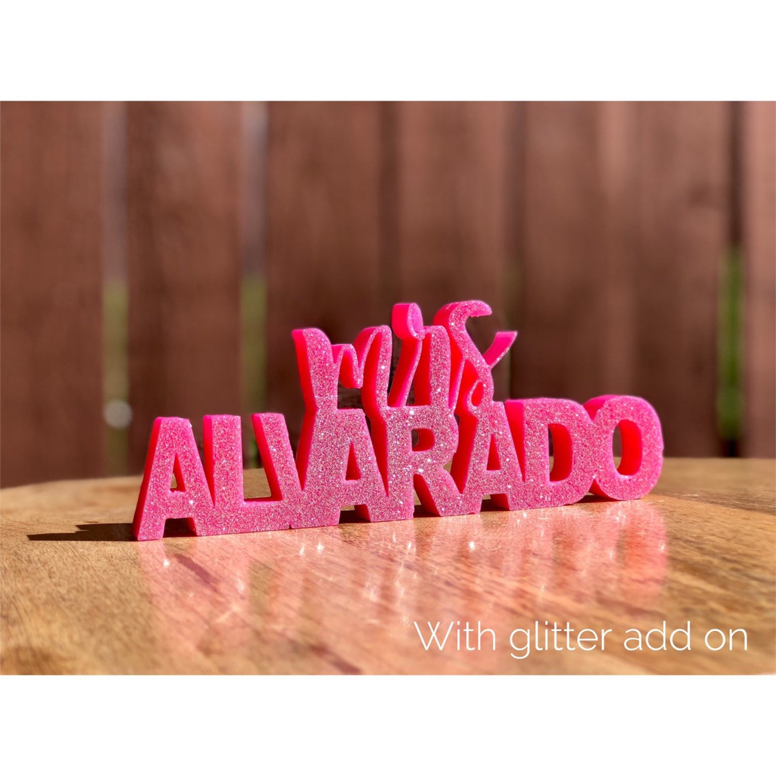 Custom Standing Name Plate Two Layers Teacher Desk Gift - Etsy