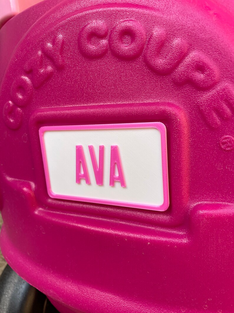 Little Tikes License Plate With Border Cozy Coupe License - Etsy