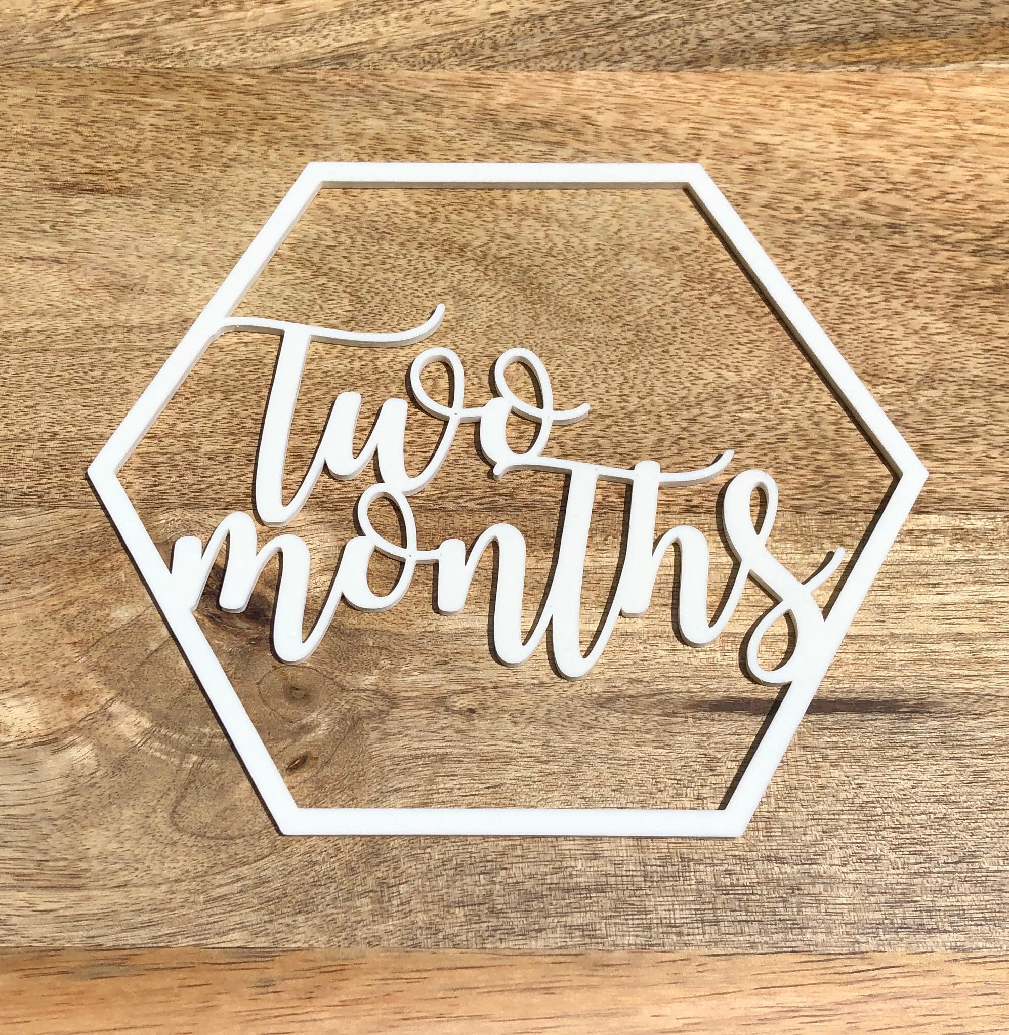 Baby Milestone Photo Prop Baby Milestone Sign Baby Age Sign | Etsy