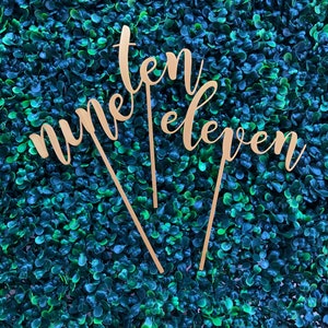 Standing Table Numbers 3D Printed Wedding Table Number Wedding Decor - Etsy