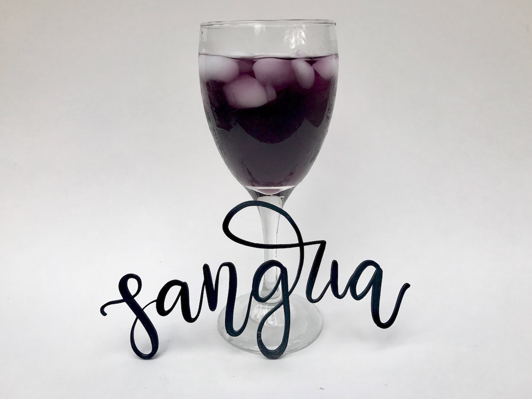 Sangria Sign Wedding Sangria Bar Sign Sangria Wedding Drink - Etsy