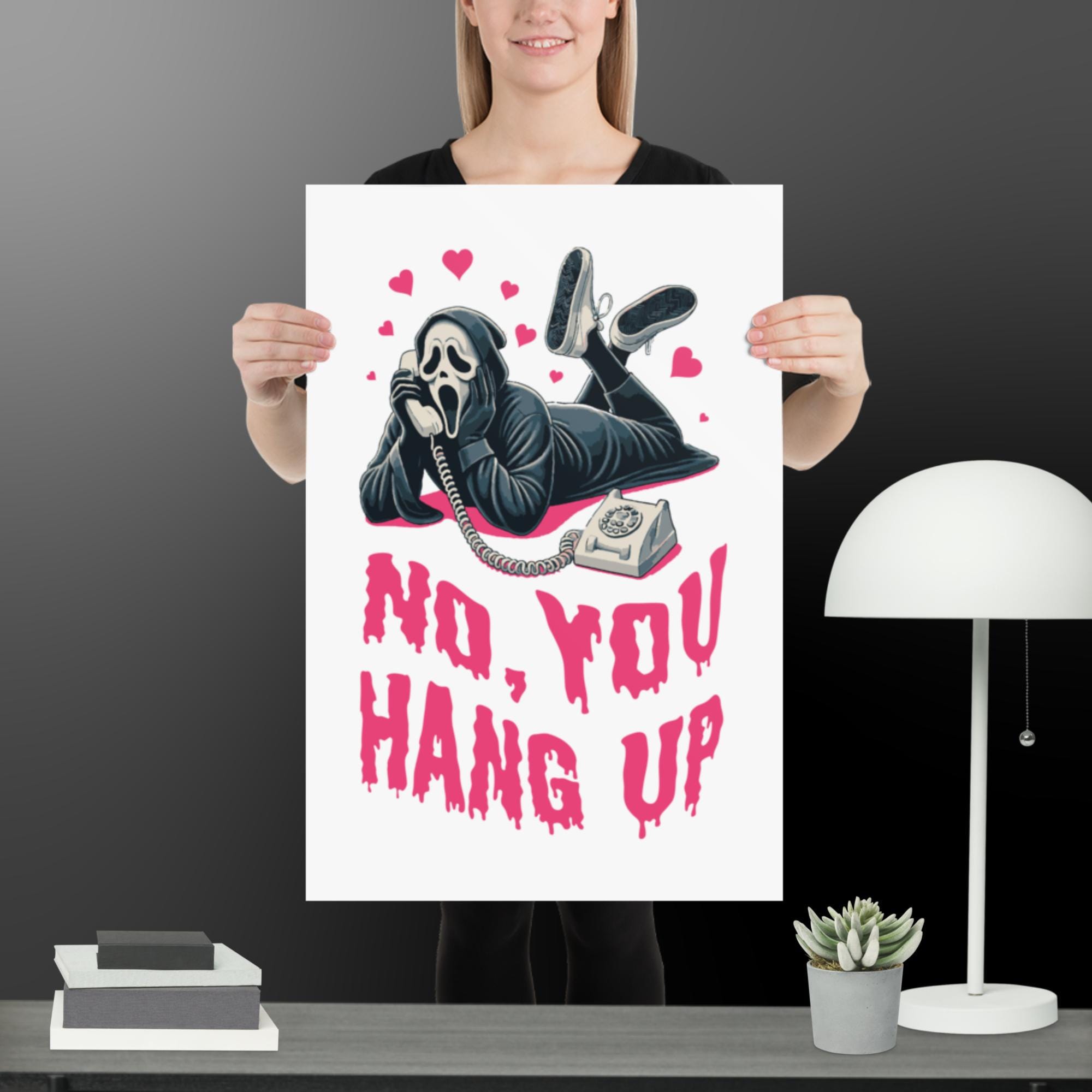 No You Hang up Ghost Face Poster - Etsy