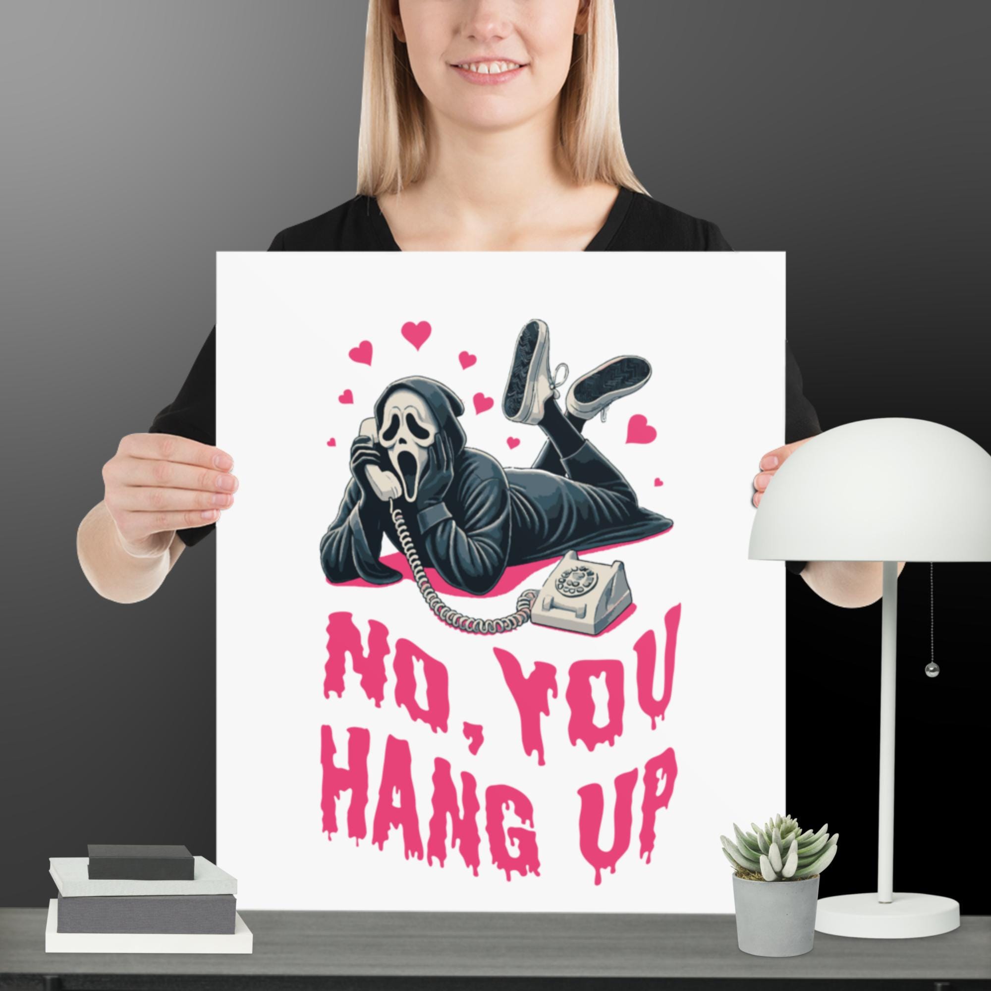 No You Hang up Ghost Face Poster - Etsy