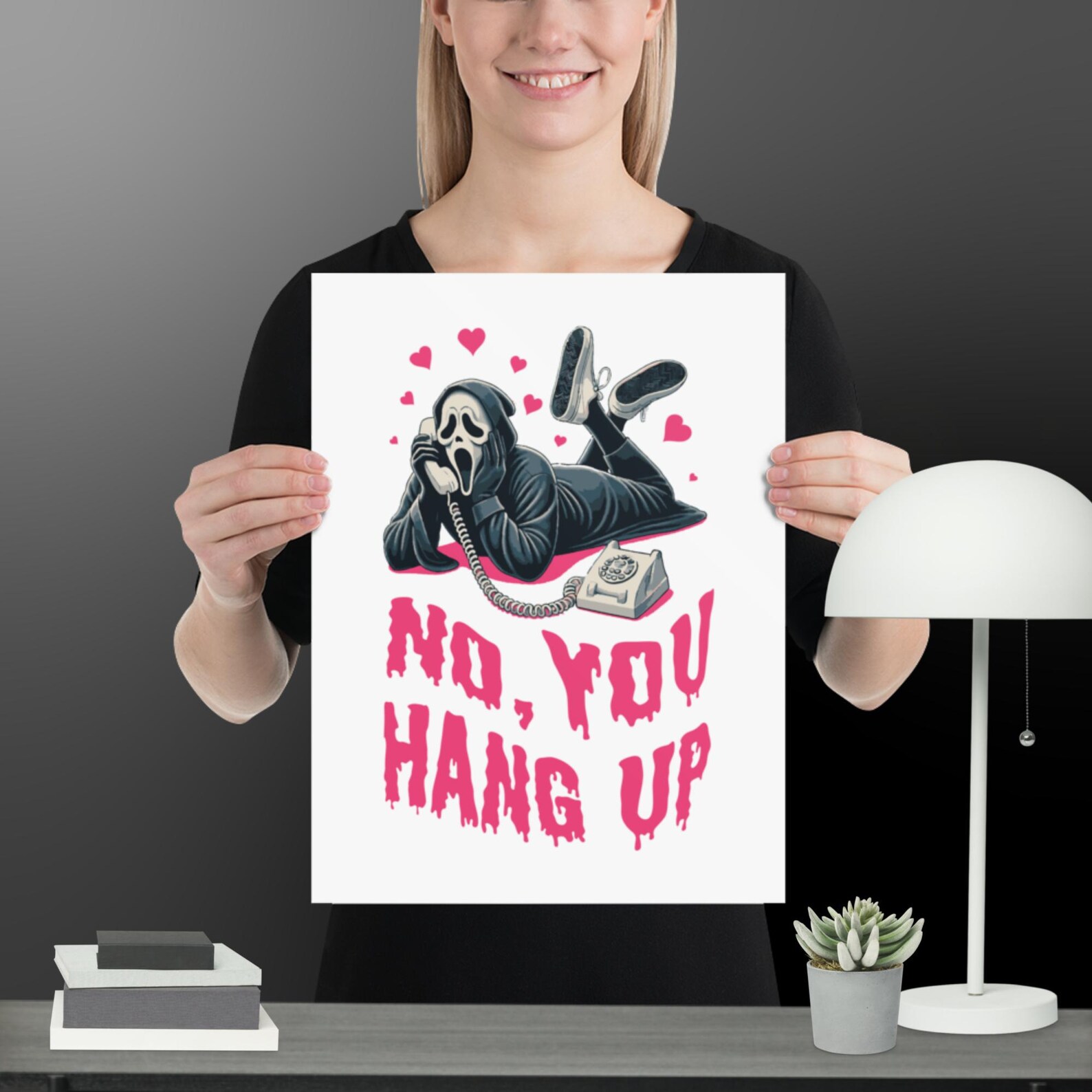 No You Hang up Ghost Face Poster - Etsy