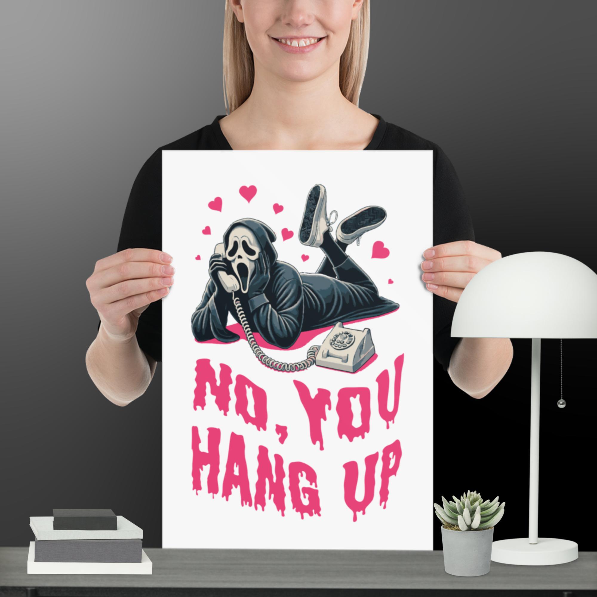 No You Hang up Ghost Face Poster - Etsy