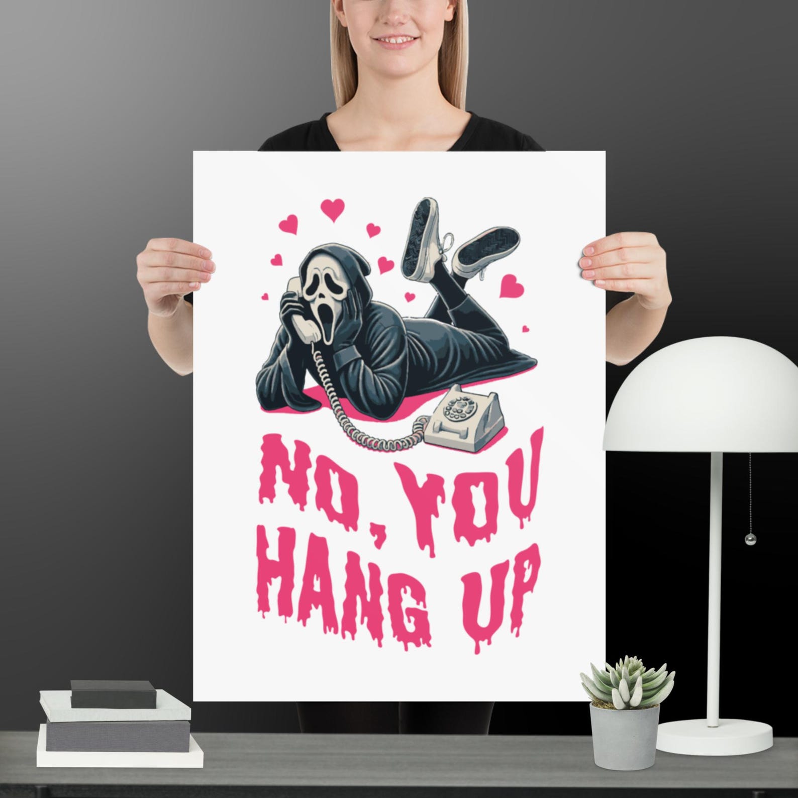 No You Hang up Ghost Face Poster - Etsy