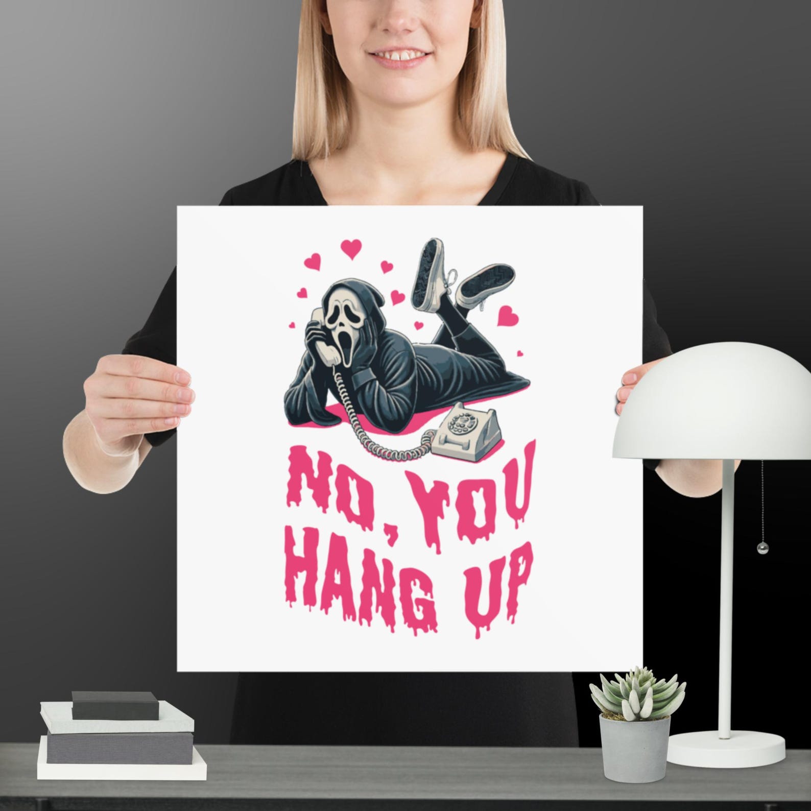 No You Hang up Ghost Face Poster - Etsy