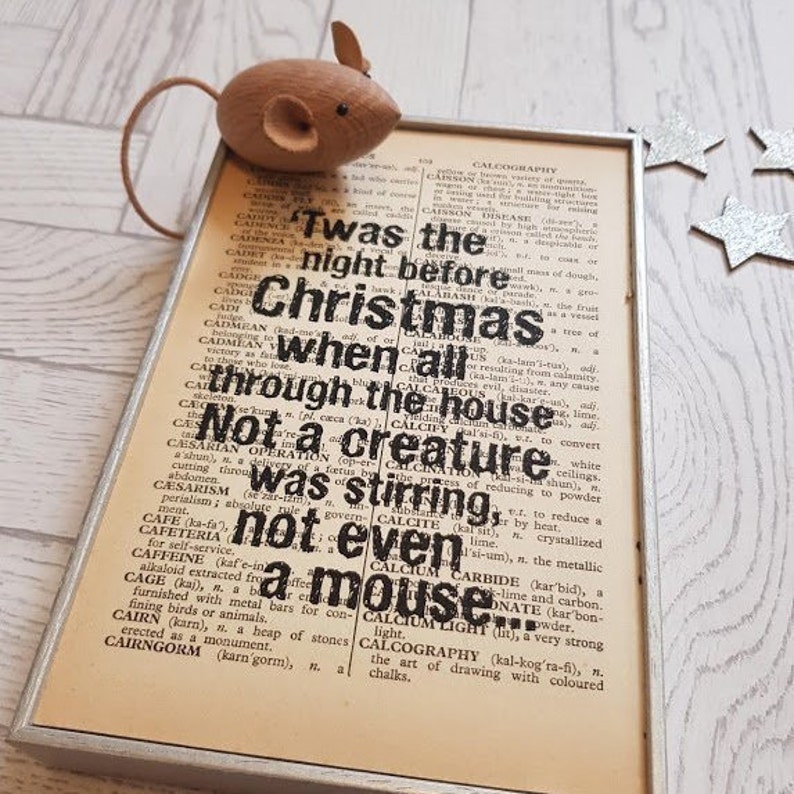 Christmas Gift Twas the Night Before Christmas Quote A Visit From St ...