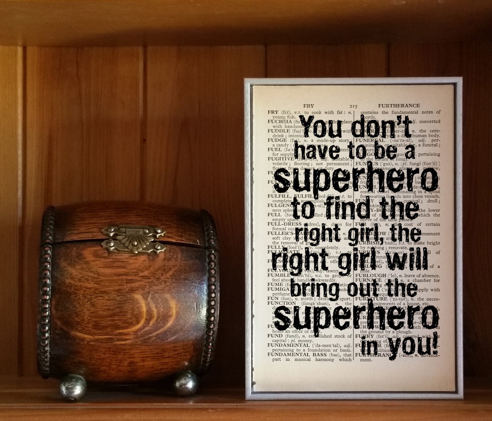 Girlfriend Gift - Valentines Day Gift - Deadpool Quote - Superhero ...