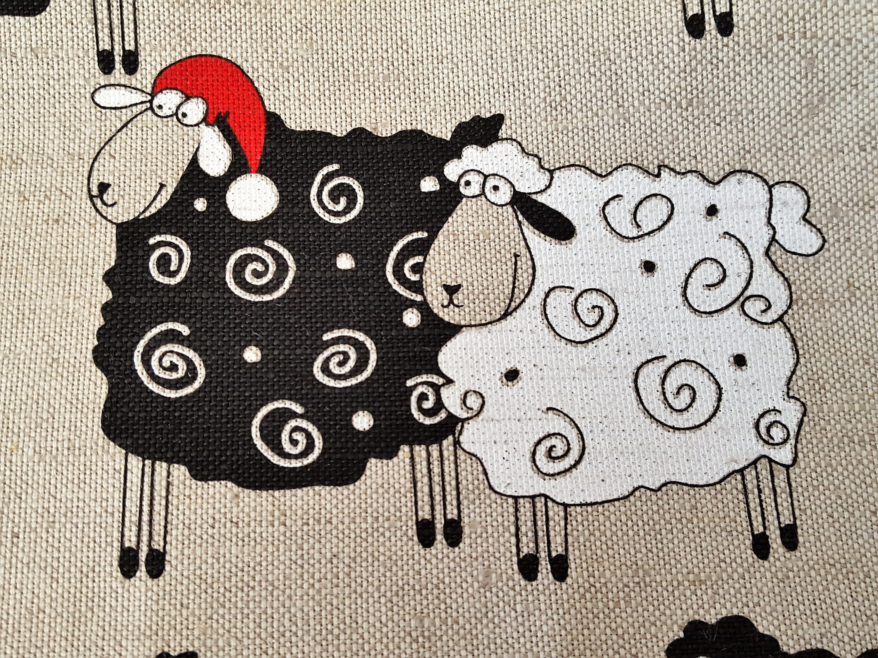 Handmade Christmas Sheep Tea Towels Kitchen Towels Dish Towels. Great ...