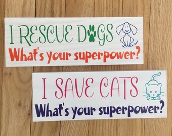 Rescue Dog Sign - Etsy