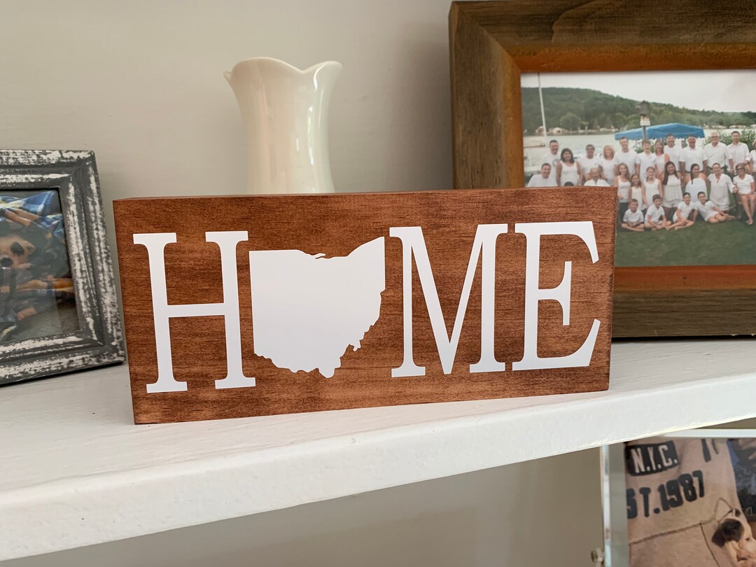 Ohio State Sign - Ohio Wood Sign - Ohio Rustic Home Decor - Ohio TV ...