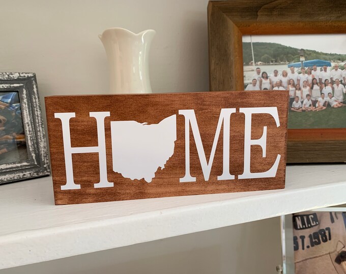 Ohio State Sign - Ohio Wood Sign - Ohio Rustic Home Decor - Ohio TV ...