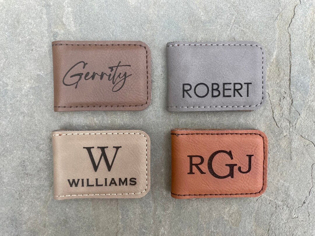Leather Money Clip Custom Money Clip Groomsmen Gift Leather - Etsy