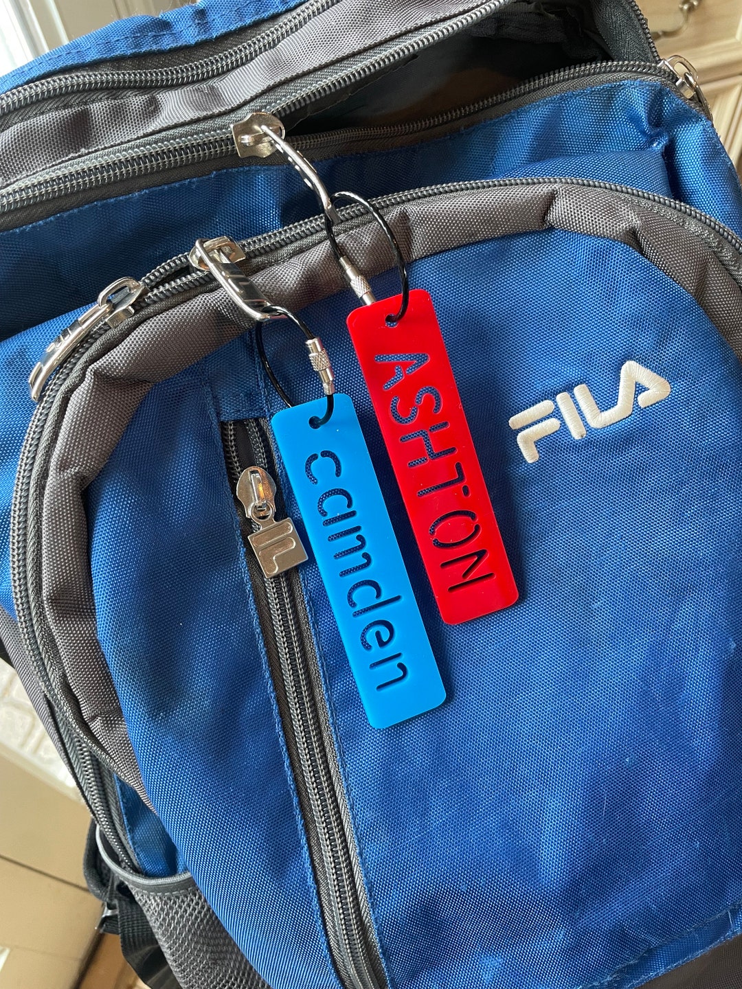 Custom Name Tag for Bag, Kids ID Bag Tag, Girl Boy Name Tag, Sports ...