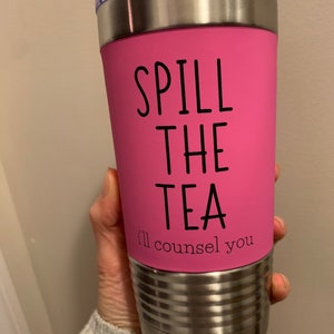 Spill the Tea Tumbler, Gift for School Counselor, Guidance Counselor ...