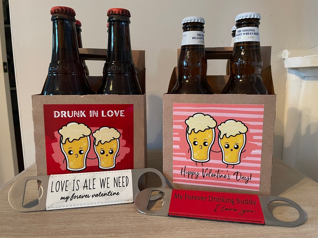 Valentines Beer Gift. Beer My Valentine. Valentines Day Gift for Him ...