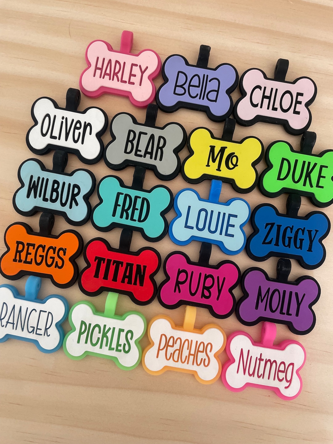 Silicone Dog Tag, Silent Dog Tag, Custom Dog Tag, Soundless Dog Tag ...